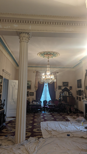 Double Parlor During Restoration